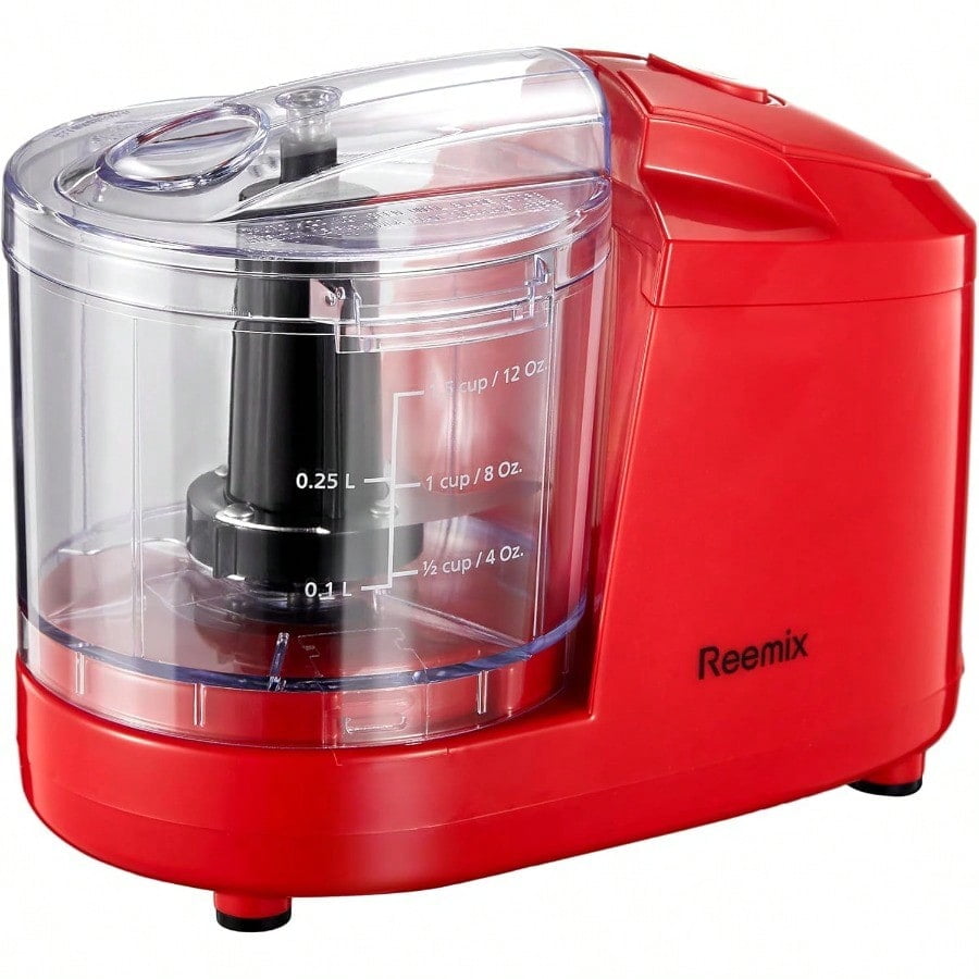 1.5Cup OneTouch Electric Food Chopper 100W Mini Food Processor Meat ...