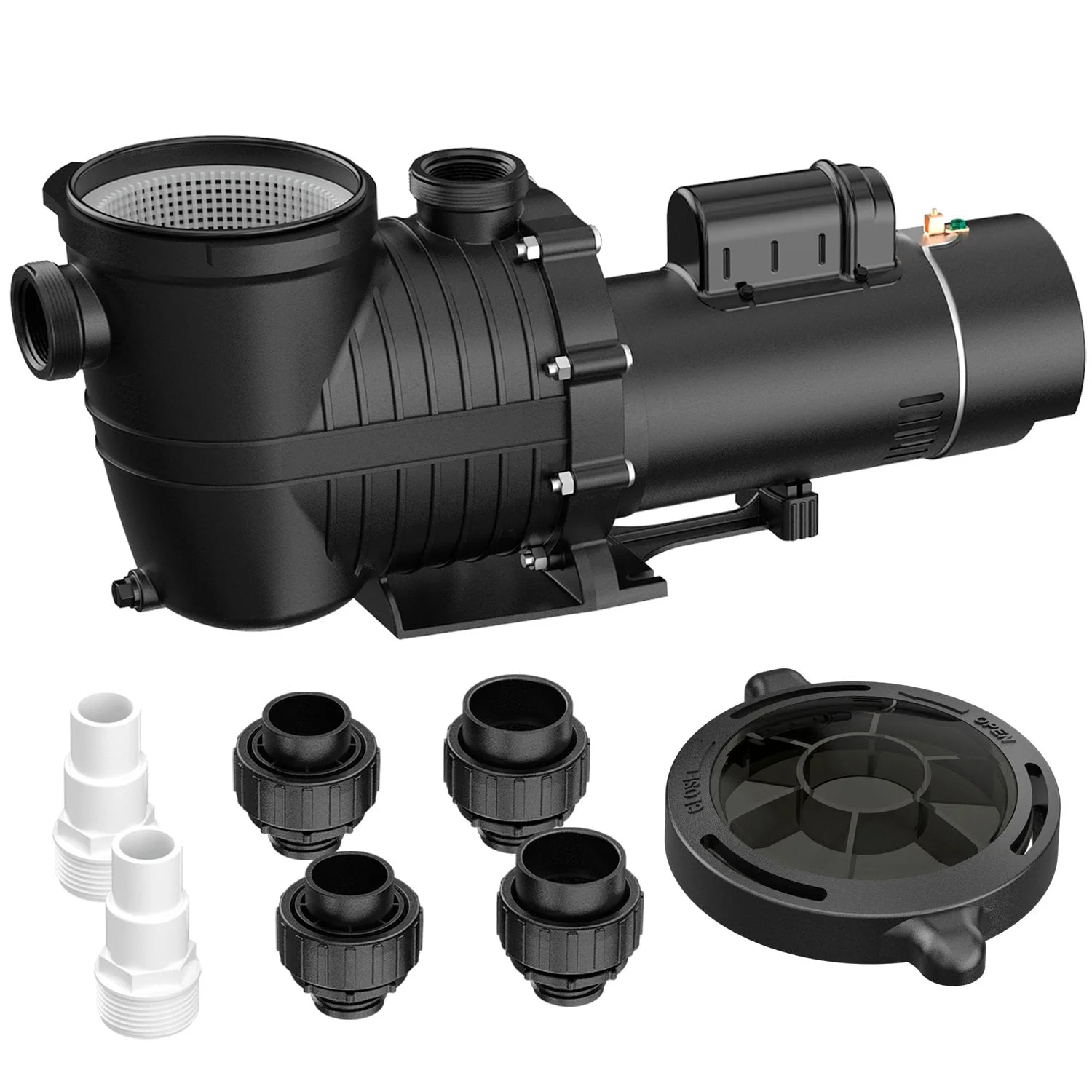 1.5HP Swimming Pool Pump 230V 5040GPH Variable Speed In/Above Ground ...