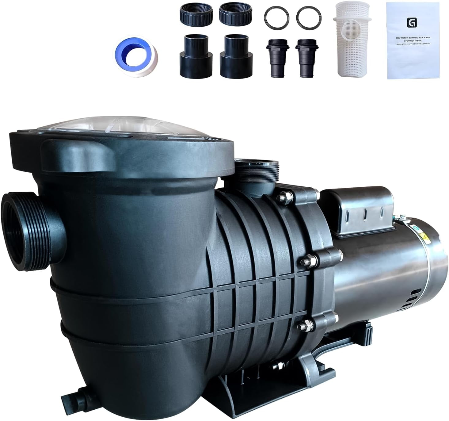 1.5HP Variable/Dual-Speed Pool Pumps, 110V/220V Self-Priming, 3000-9000 ...