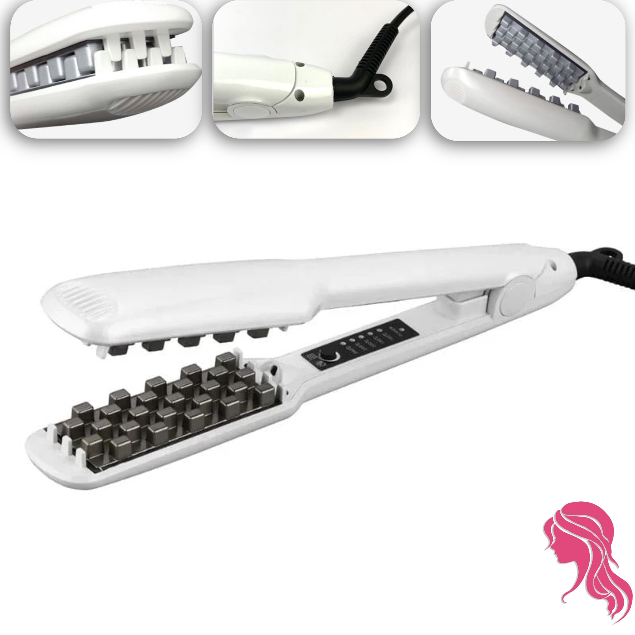 1.5Inch Professional Volumizing Ceramic Hair Crimping Irons Lasting ...