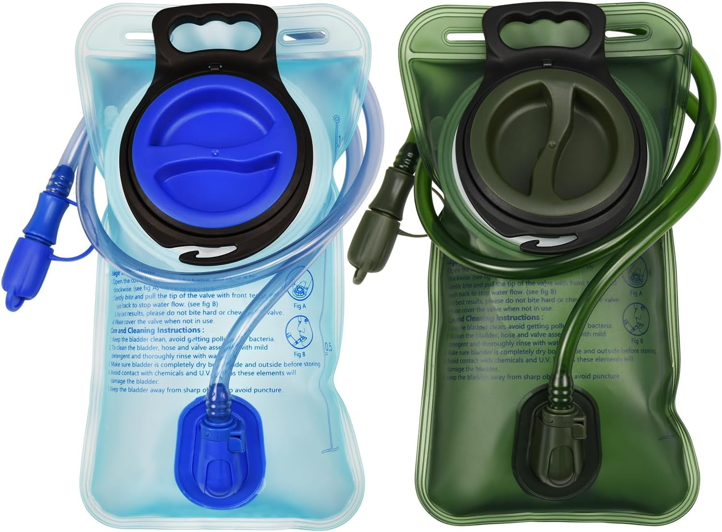 1.5L/2L/2.5L/3L Hydration Bladder, Large Opening Water Storage Bladder Bag, for Cycling Hiking ...