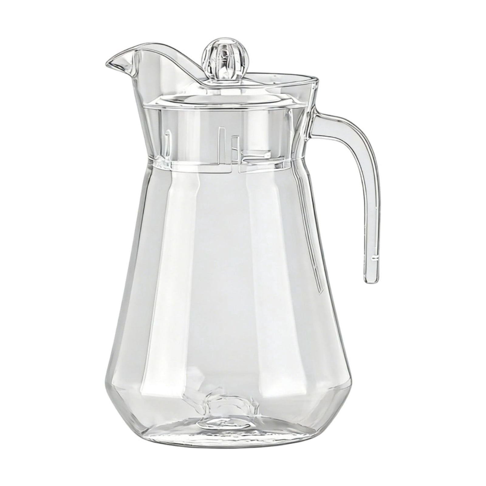 1.5L Clear Acrylic Beverage Pitcher with Sealed Lid, Shatterproof Large ...