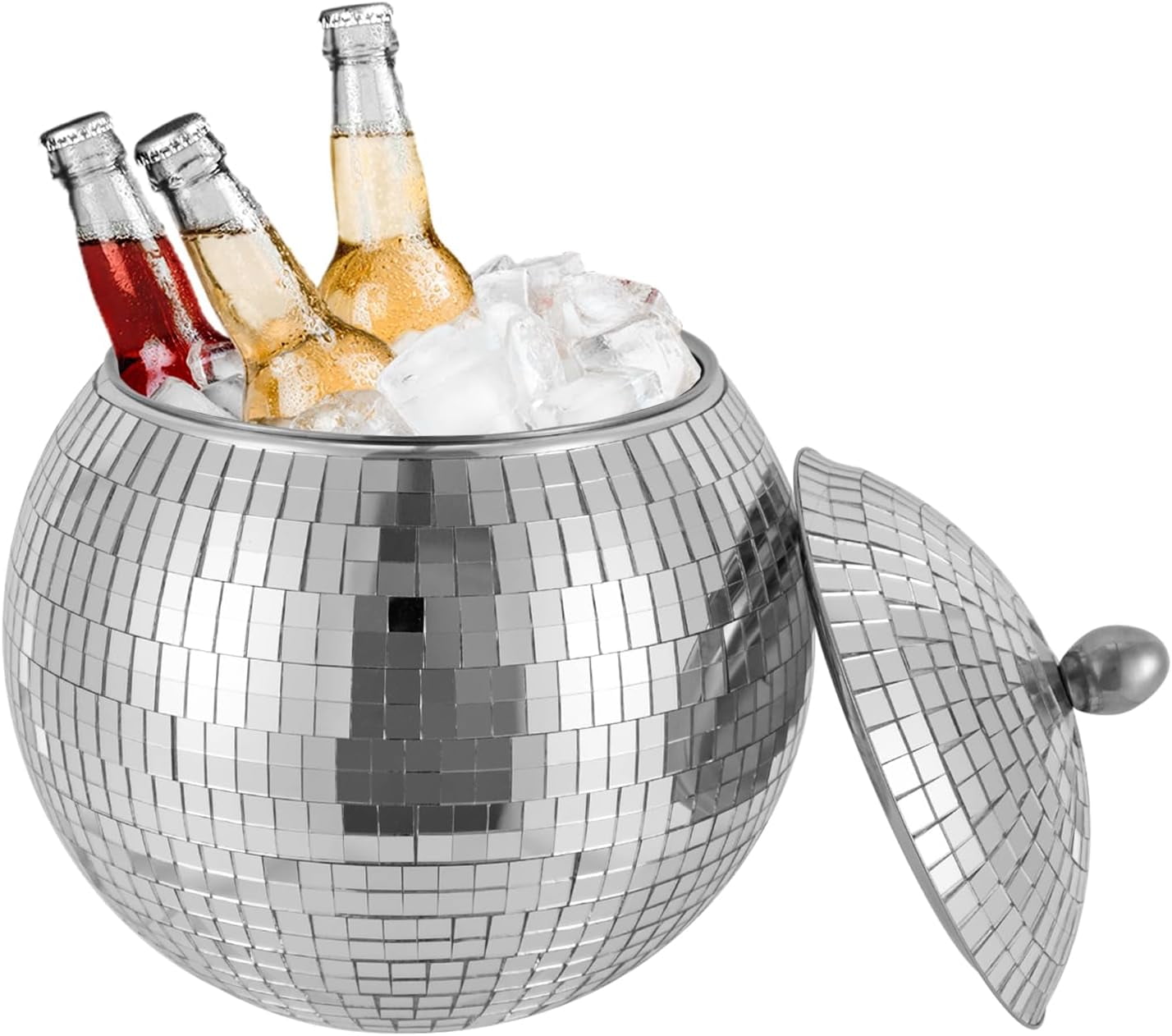 1.5L Disco Ball Ice Bucket Beverage Tubs, Washable Drink Bucket ...