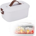 1.5L Electric Heated Lunch Box, Portable 12V Car Food Warmer with 360 ...