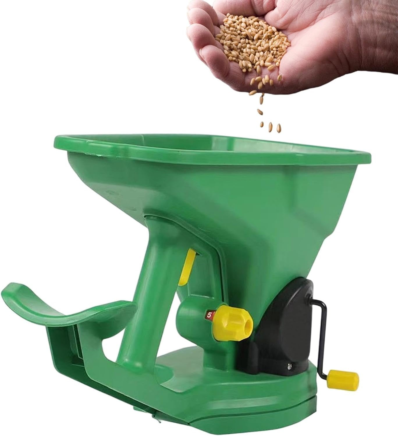 1.5L Grass Seed Spreader Handheld, Broadcast Spreader, Hand Seeder, Hand Lawn Seed Fertilizer ...