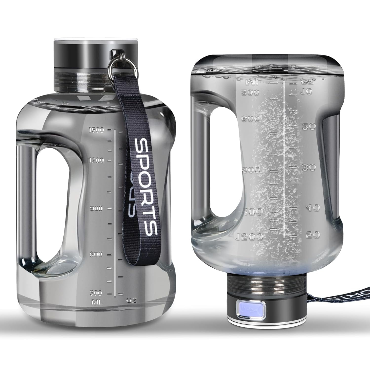 1.5L Hydrogen Water Bottle, Hydrogen Water Generator, PH Alkaline ...