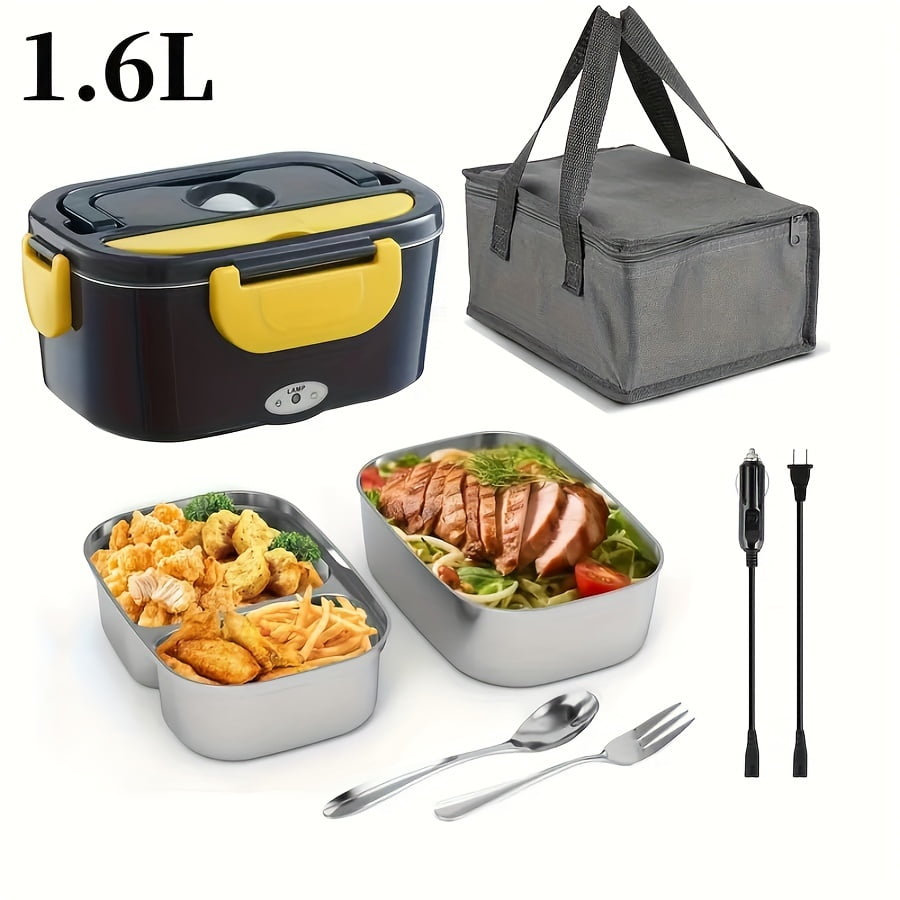 1.5L Insulated Electric Lunch Box - Rapid Heating, Portable, And Spill ...