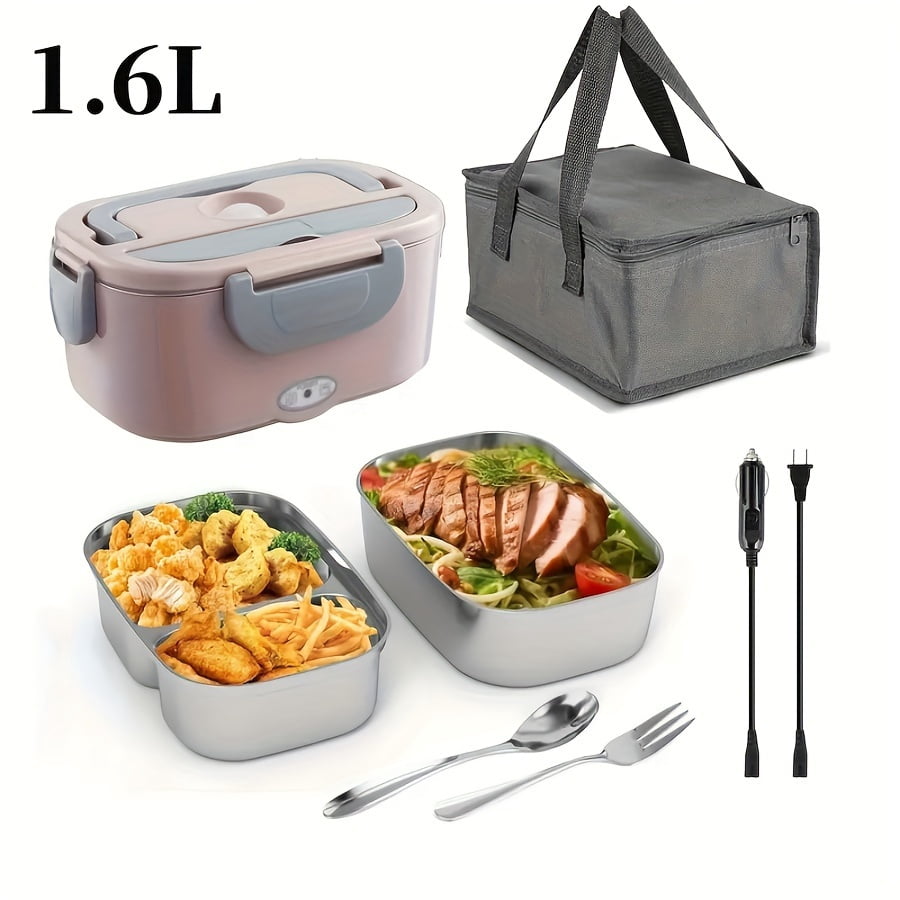 1.5L Insulated Electric Lunch Box - Rapid Heating, Portable, And Spill ...