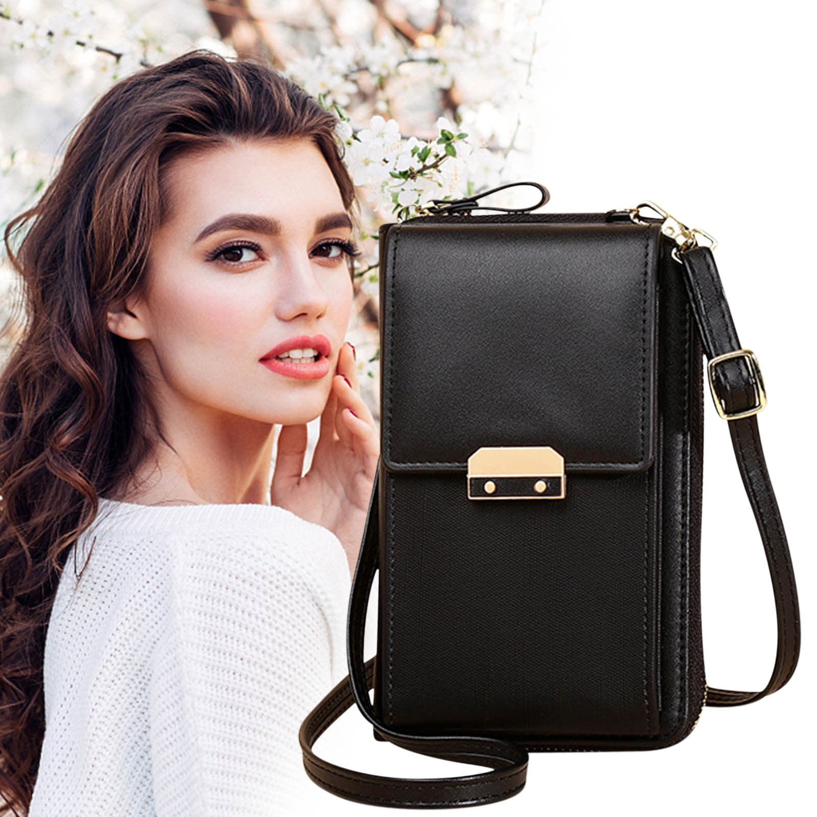 1.5L Sling Bag with RFID Blocking, Crossbody Bag Minimalist Chest ...
