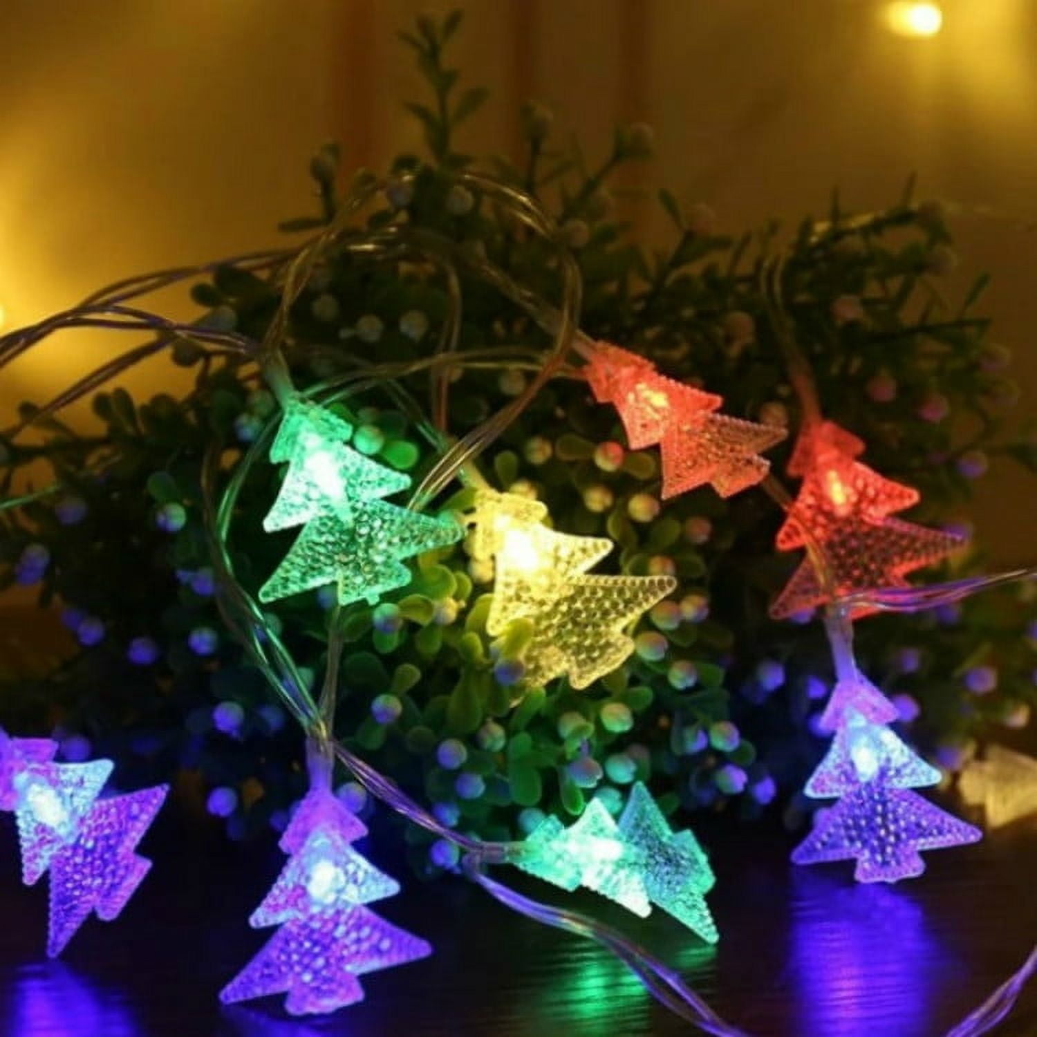 1.5M 10 Always Or Flashing Christmas Tree Lights Decorative Winter ...