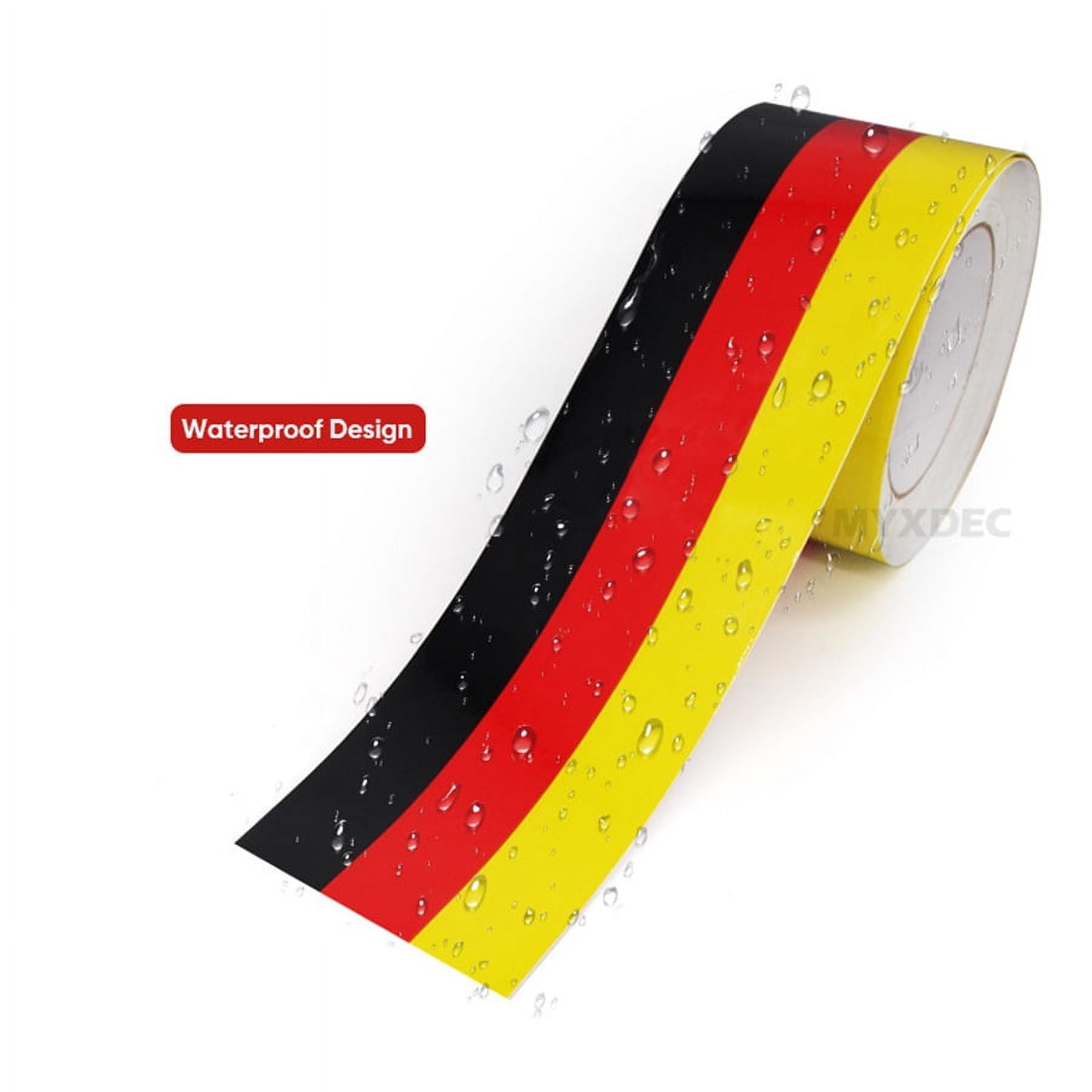 1.5M 15CM Car Body Vinyl Decal Styling Stickers Germany National Flag ...