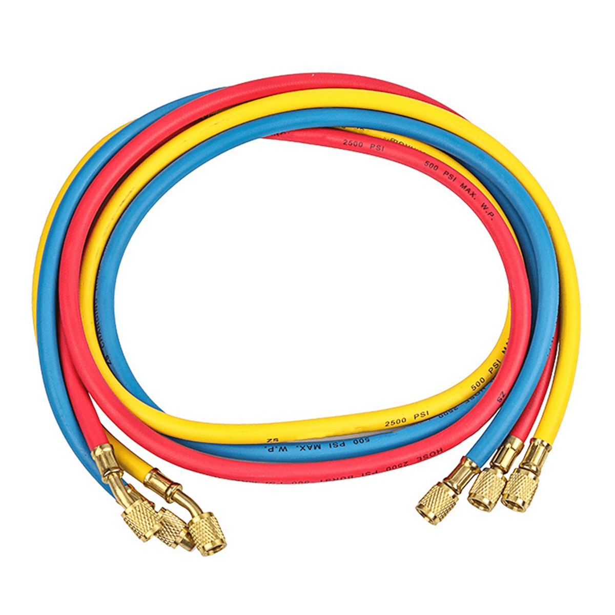 1.5M AC Charging Hose Tube Kit Hose Low Loss Fittings for R134A R12 R22 ...