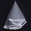 Simple Long Elegant Single Layer Wedding Veil Bridal Veils with Comb ...