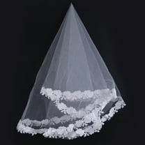 Simple Long Elegant Single Layer Wedding Veil Bridal Veils with Comb ...
