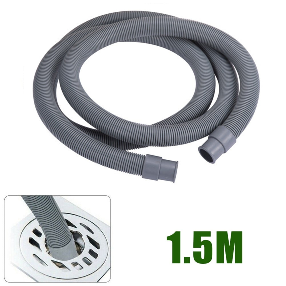 1.5M Drain Waste Hose Washing Machine Dishwasher Extension Pipe Outlet ...