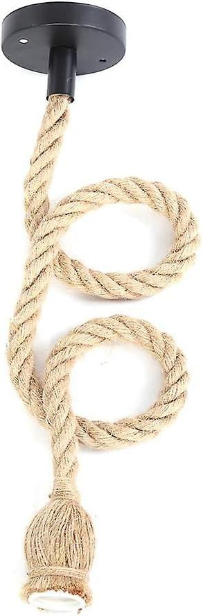 1.5M Hemp Rope Cable E27 Base DIY Pendant Ceiling Light Fixture for ...