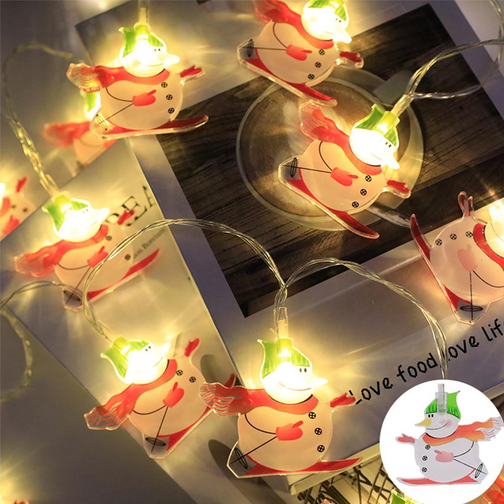 1.5M LED Santa Claus Snowflake Tree LED Light String De T7N7 For Home ...