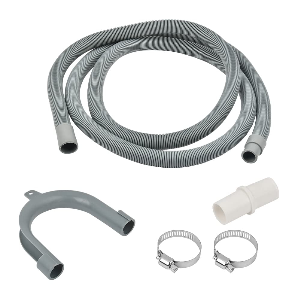 1.5M Long Drain Hose Extension Pipe Kit, Universal Replacement Washing ...