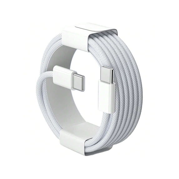 1.5M Nylon Braided USB C To Type C Fast Charging Data Cable Compatible ...