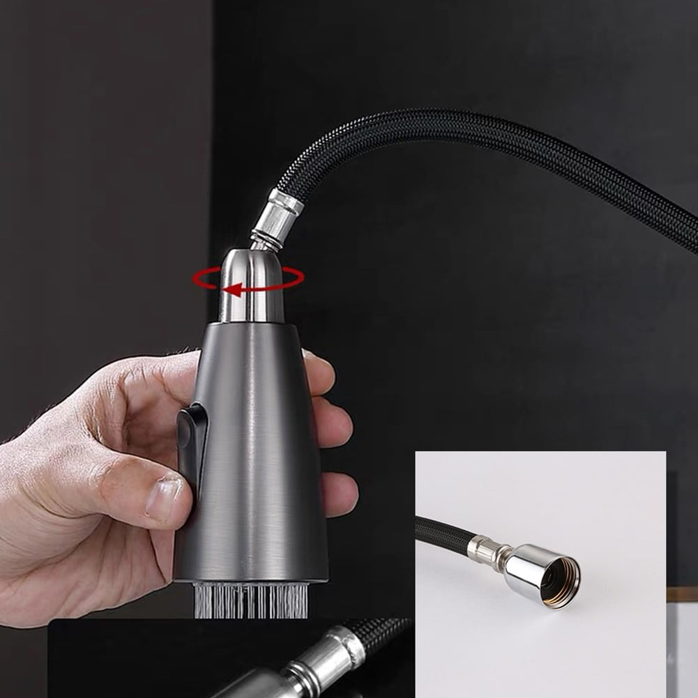 1.5M Nylon Wire Kitchen Faucet Pull Out Faucet Hoses Quick Connect Hose ...