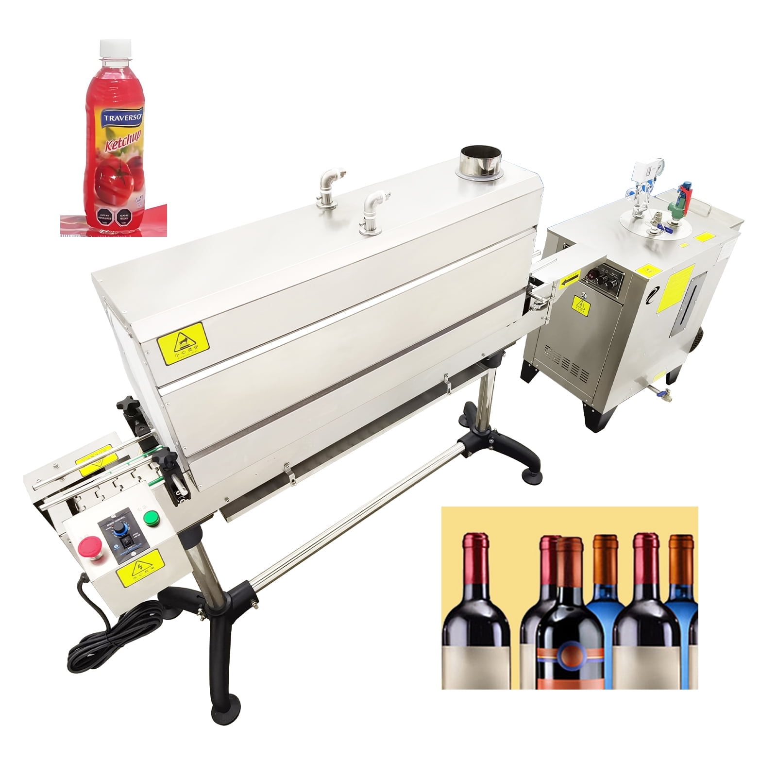 1.5M Steam Label Thermal Shrinkage Machine Split Full-Automatic 220V ...