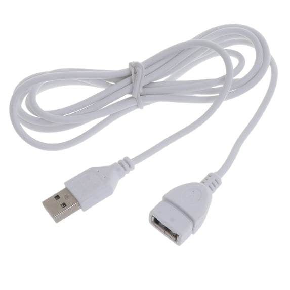 1.5M USB White Cable Male to Female USB Power Cable for USB Lamp USB ...