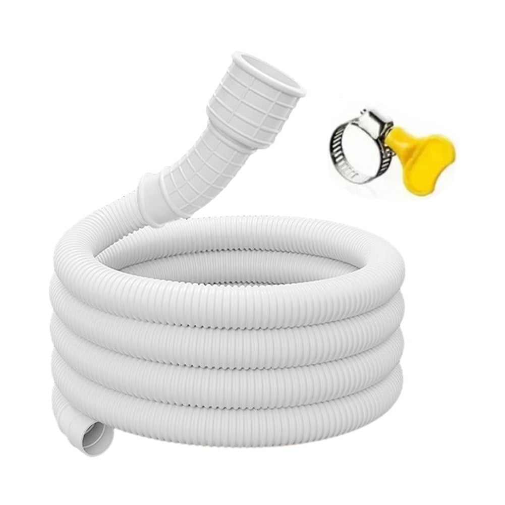 1-5M White Drain Hose Pipe Inlet Extension Tube Drainpipe for Faucet ...