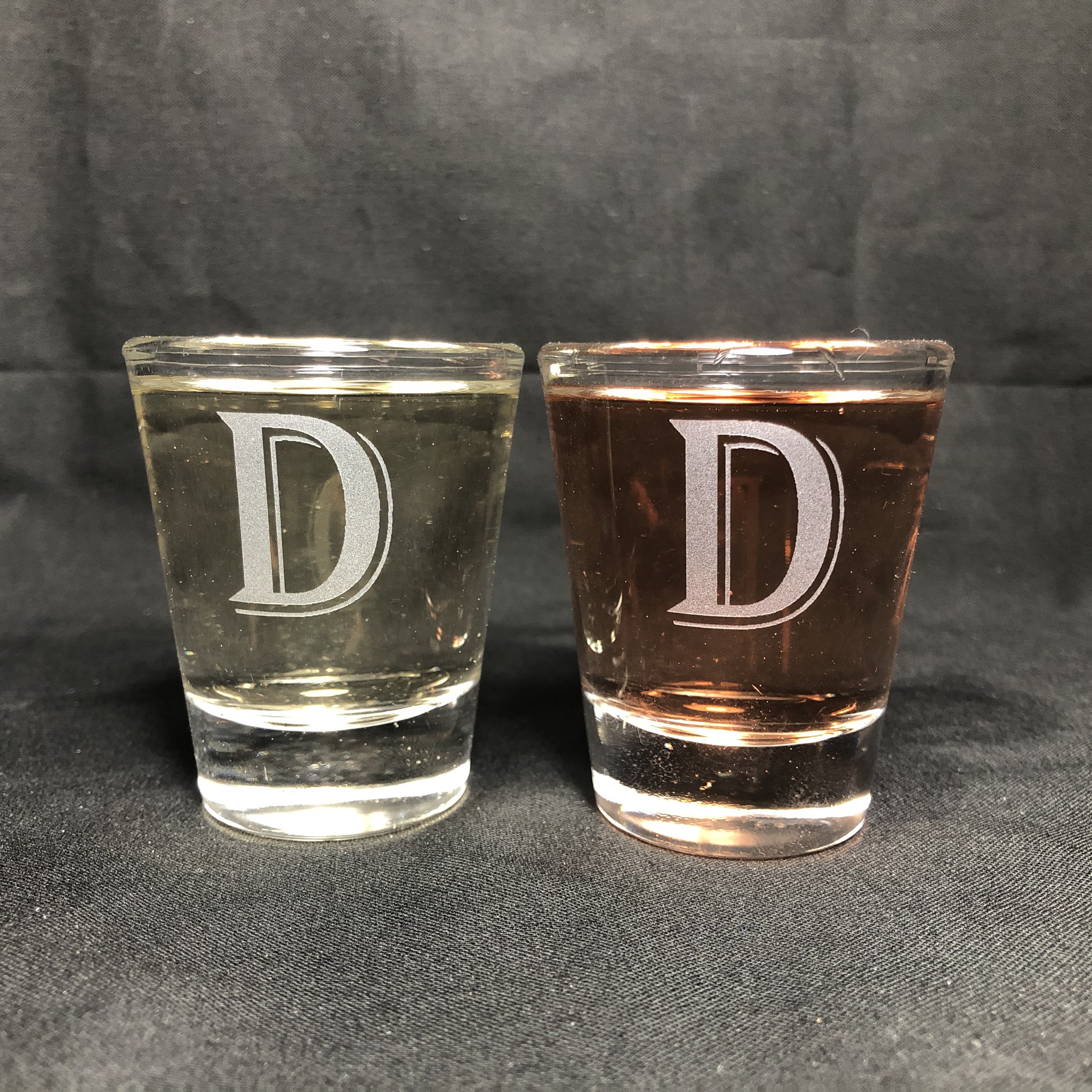 1.5OZ SHOT GLASS SET MONOGRAM D - Walmart.com