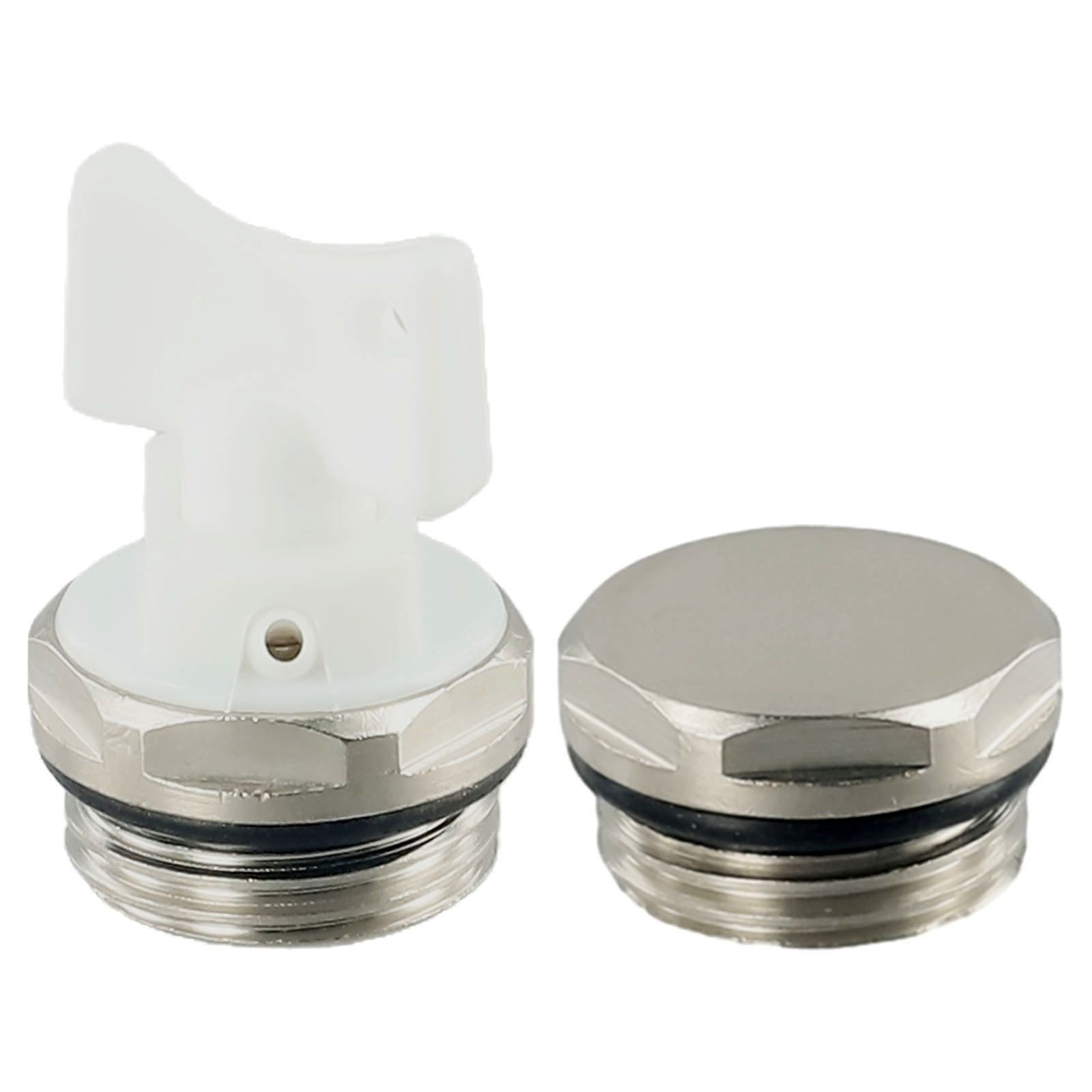 1/5PCS 1/2 Inch Air Vent Radiator Bleed Valve and Blanking Plug Set ...