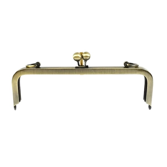 1-5Pcs 20/25cm Purse Frame Kiss Clasp Metal Square Smooth Handles For ...