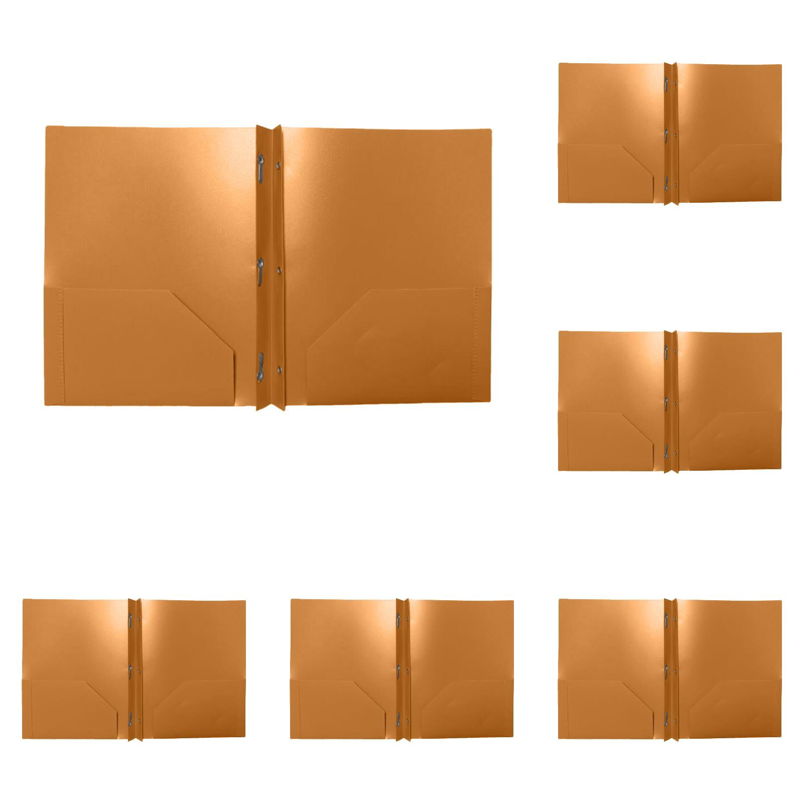 1-5Pcs 9.4x11.7 Inch Two Pocket File Folder Three Hole Punch Prong ...