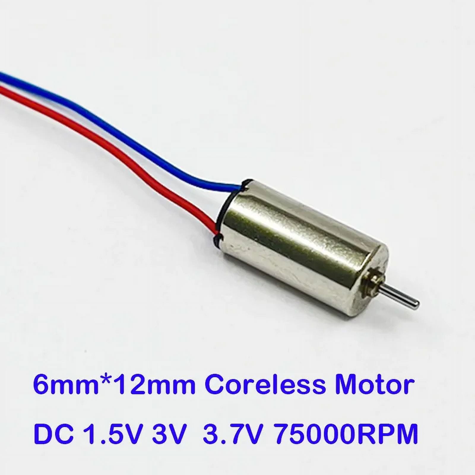 1.5V 3v 3.7V 75000rpm 6mm * 12mm Mini coreless DC motor high speed hollow cup motor DIY RC car ...