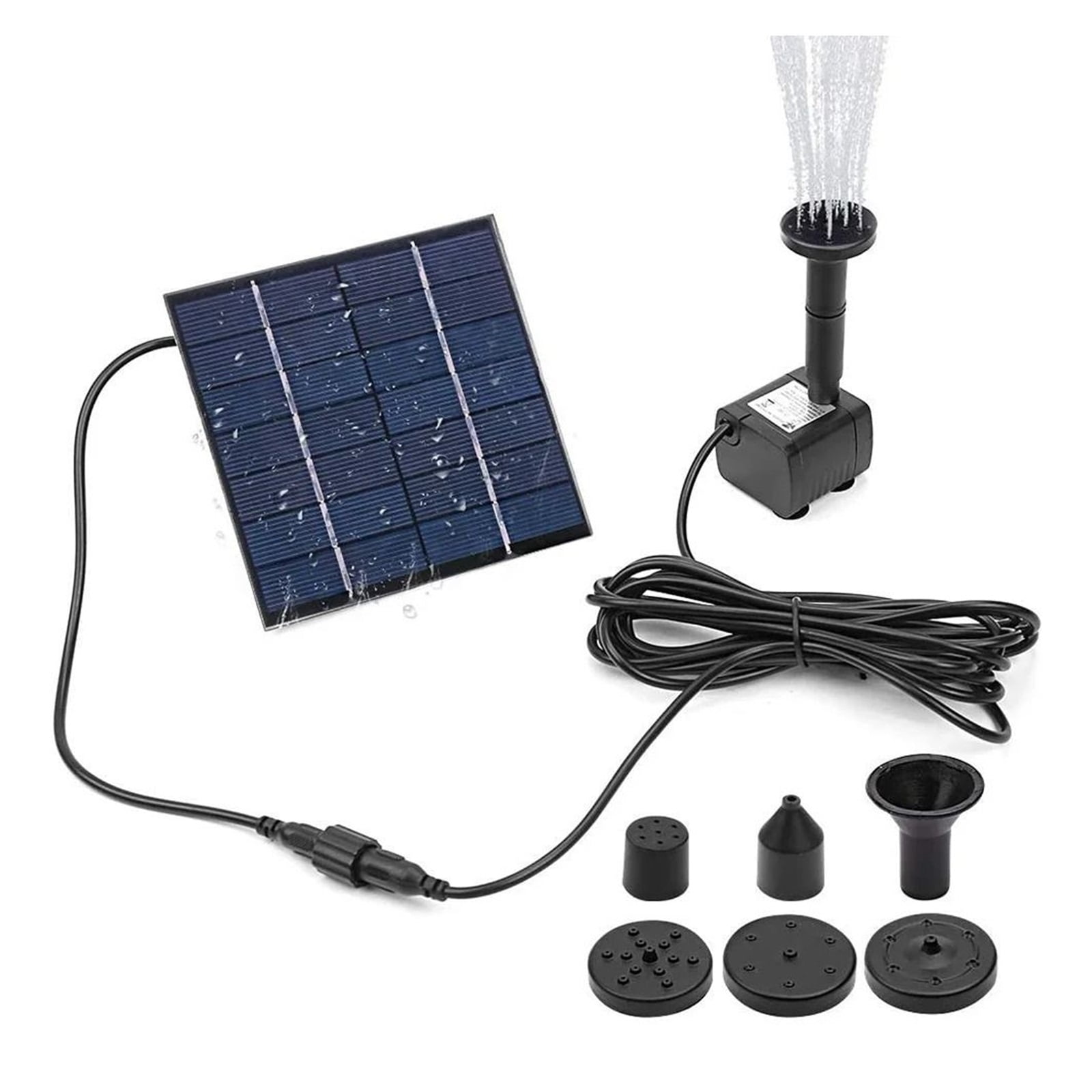 1.5W Mini Solar Fountain Pump Power Panel Kit Solar Panel Water Pump ...