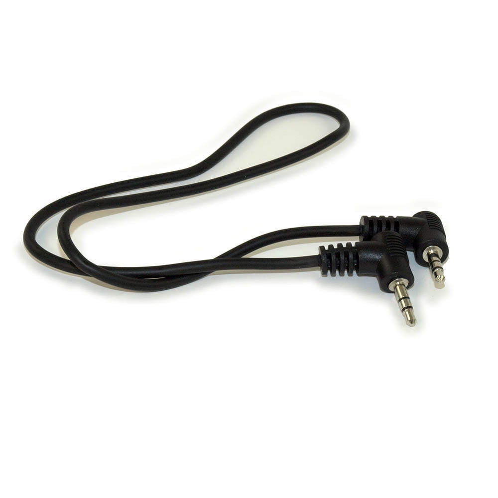 1.5ft DOUBLE ANGLED 3.5mm Mini Stereo TRS Male to Male Speaker Cable ...
