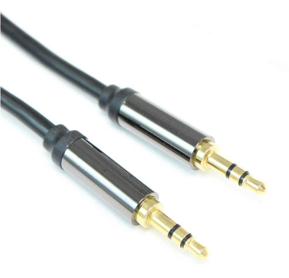 1.5ft PREMIUM 3.5mm Mini-Stereo TRS Male to Male Speaker/Audio Cable ...