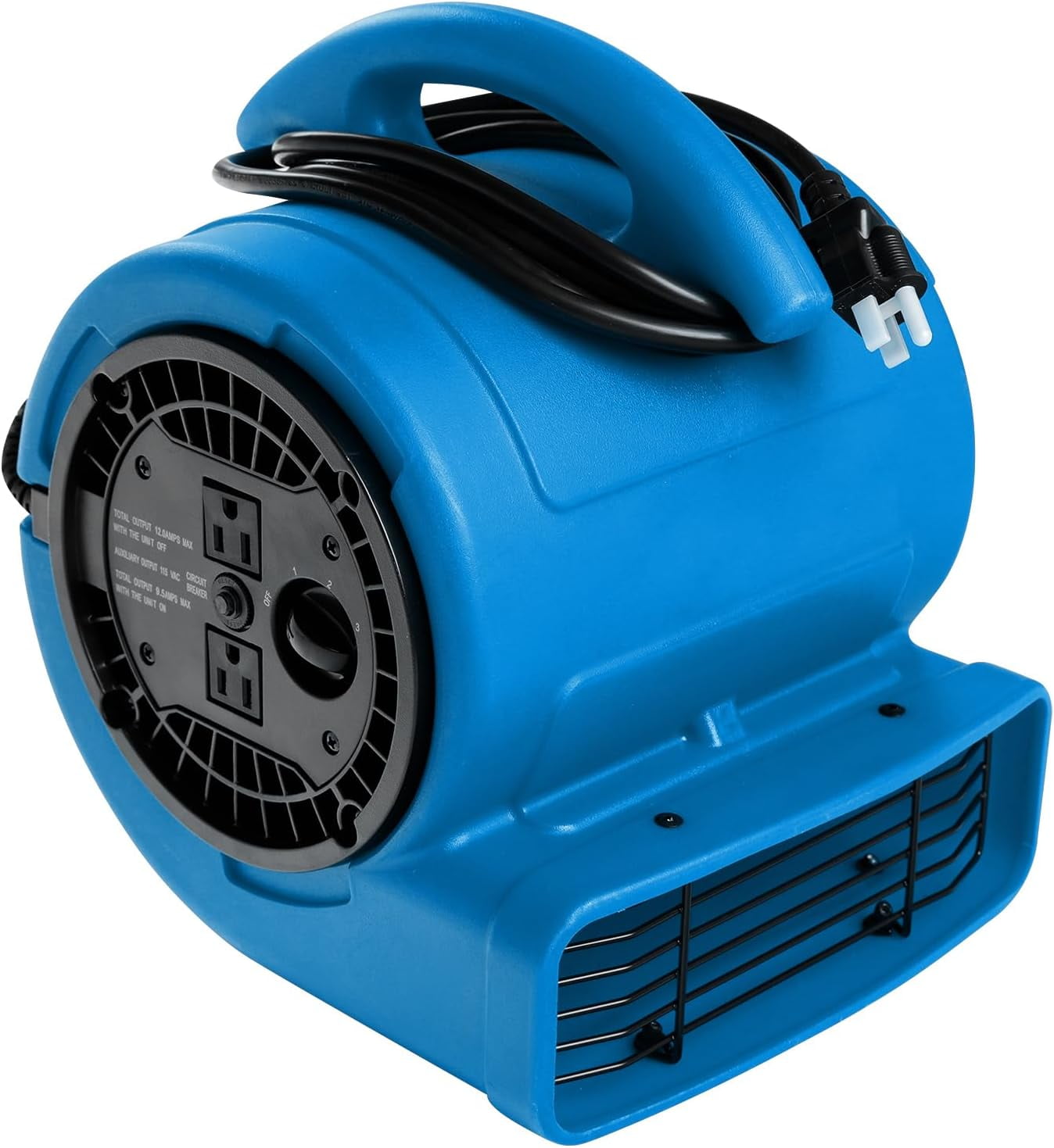 1/5hp Air Mover 800cfm Blower Fan Carpet Floor Drying Fan - 3-Speed ...