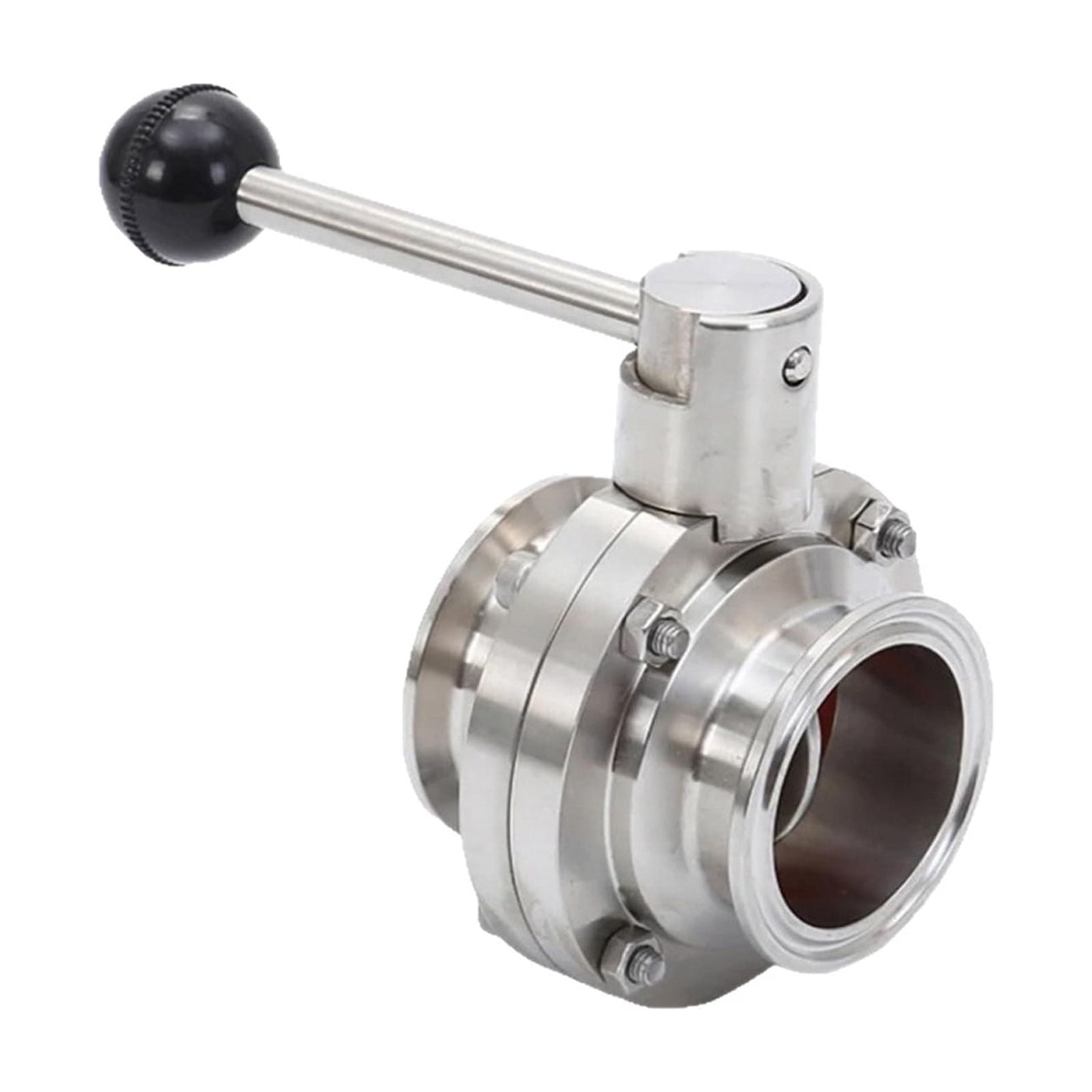 1.5inch Sanitary Clamp Clovers Butterfly Valves Pull Handle Stainless ...