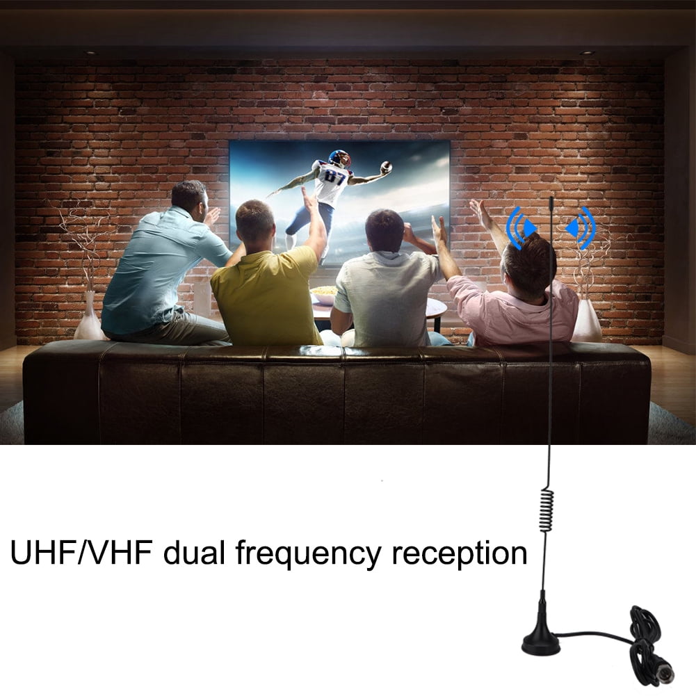 1.5m 10db F Head DVB-T VHF UHF Antenna Car TV Antenna Indoor TV ...