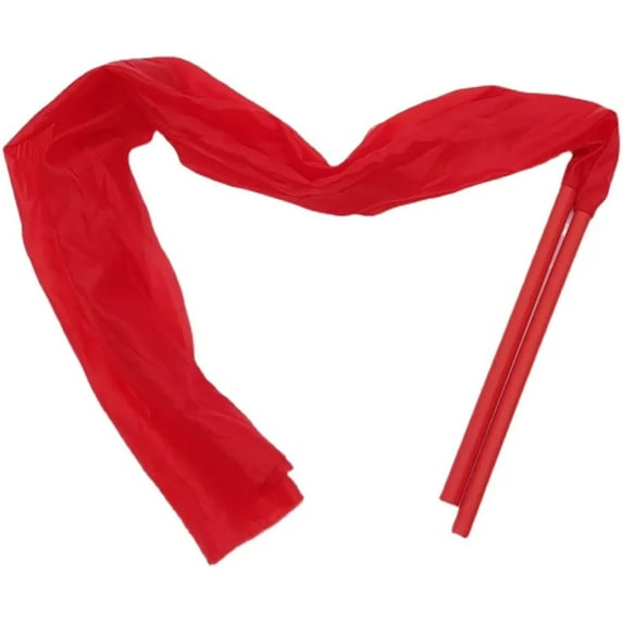 1.5m/2m Dance Streamer Gymnastics Belly Dance Real Silk Ribbon Throw ...