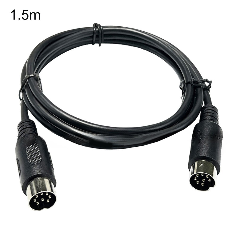1.5m 8-Pin DIN Cable - High-Performance Male to Male for MIDI Extension ...