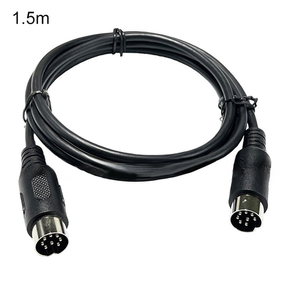 1 5m All Purpose Black 8Pin DIN Cable Male to Male Connectivity ...