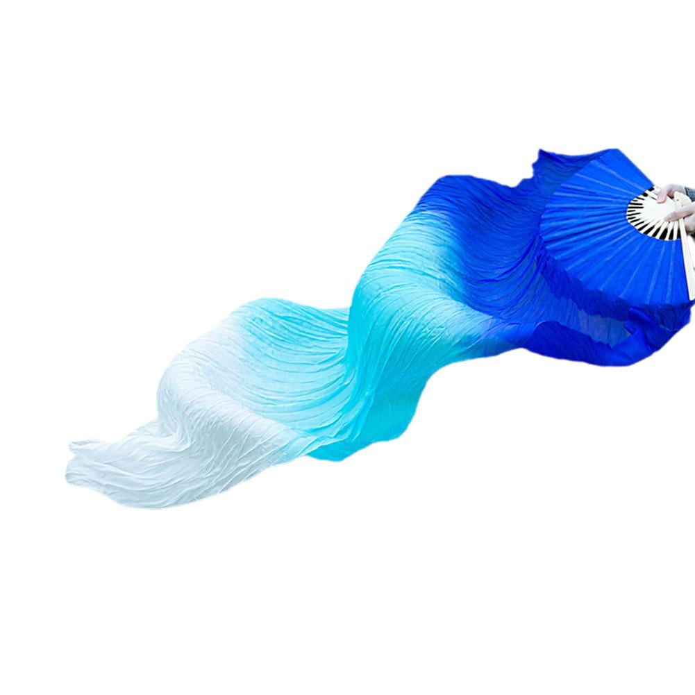 1.5m Belly Dance Silk Bamboo Long Fan Veils Stage Performance AU Prof ...
