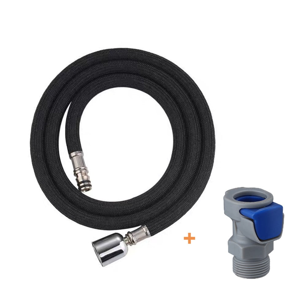 1.5m Kitchen Faucet Hose 360° Rotation Pull Out Nylon Braided Shower ...