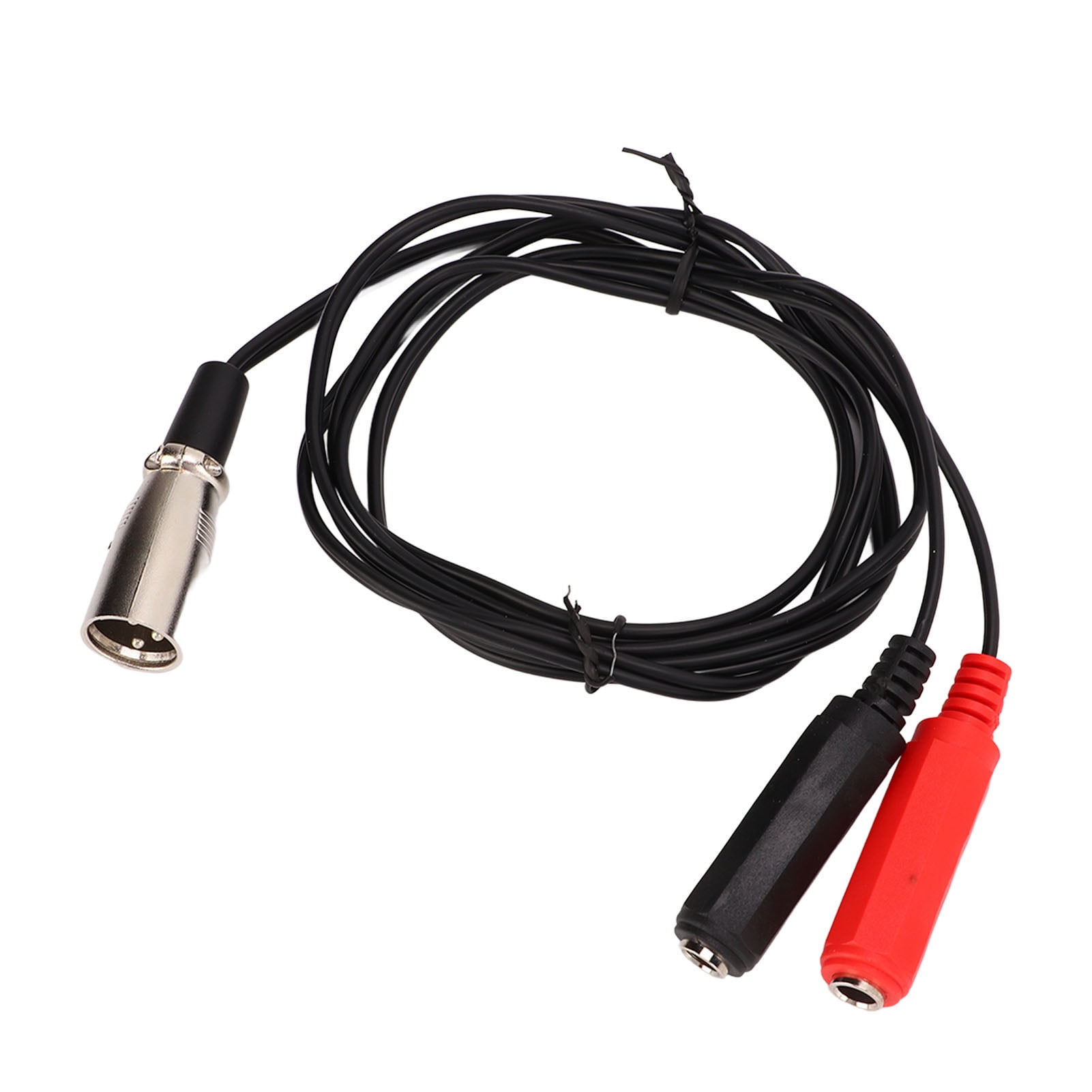 1.5m XLR Male to Dual 6.35mm Female Adapter Cable Left and Right ...