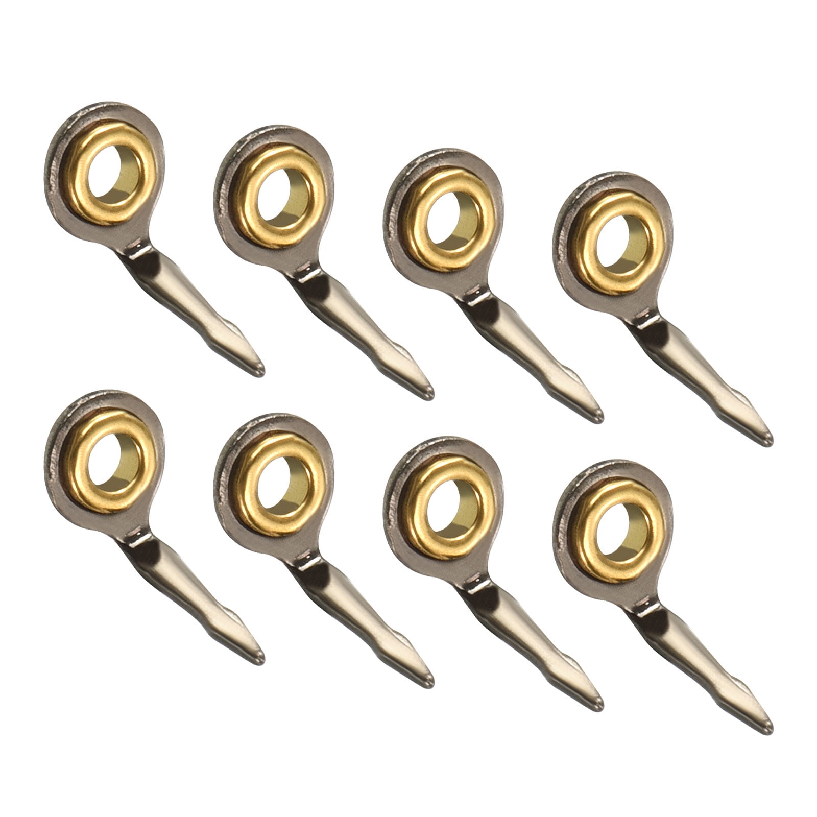 1.5mm Iron Fishing Rod Guide Repair Kit Eyelet Replacement, Golden 8 ...