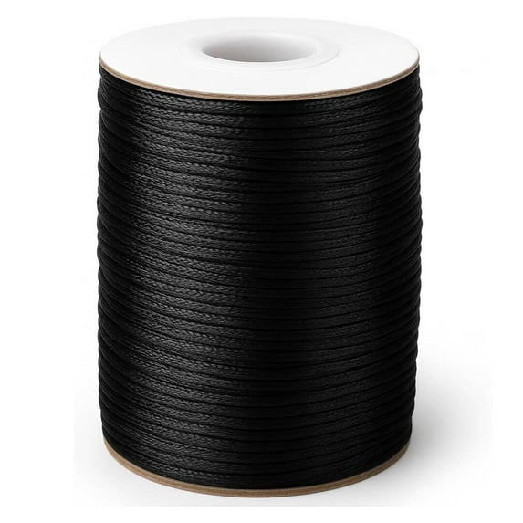 1.5mm Nylon Craft String, 110 Yards Durable Black Cord for Jewelry ...