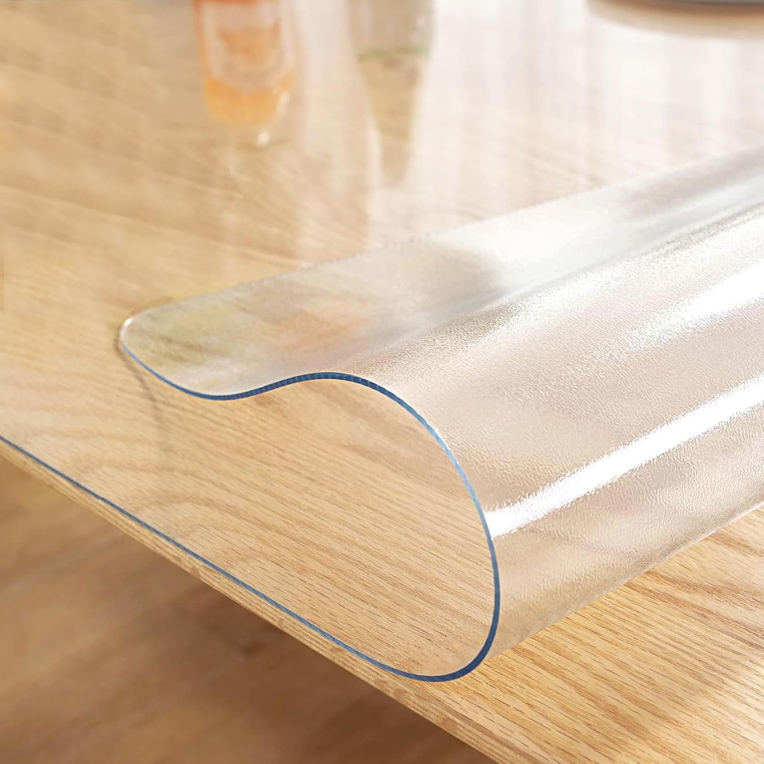 1.5mm Thick 24 x 55 Inches Frosted Table Protector, Plastic Table Cover ...