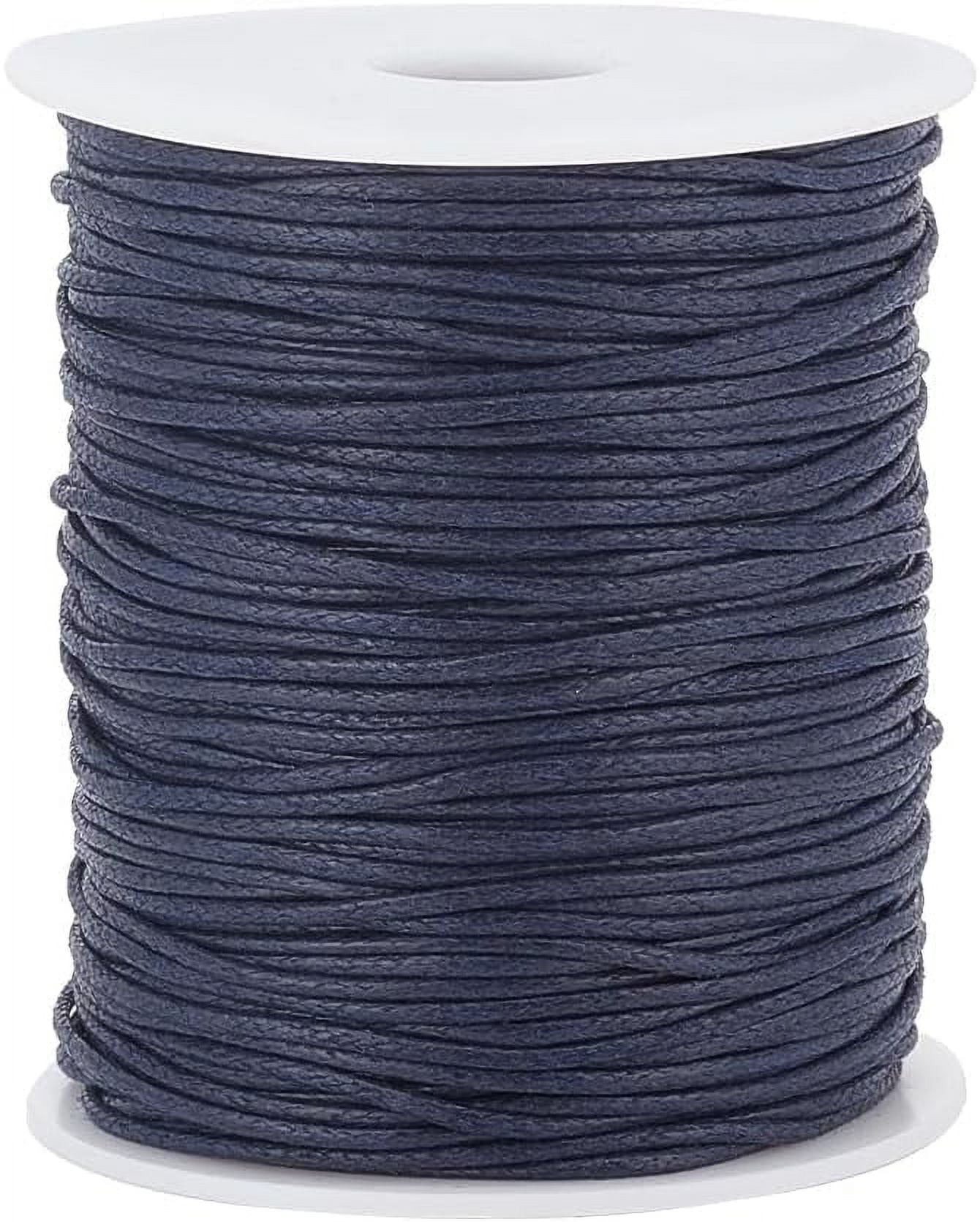 1.5mm Waxed Cord 100 Yards Blue Waxed Cotton Threads Wax Cord Waxed ...