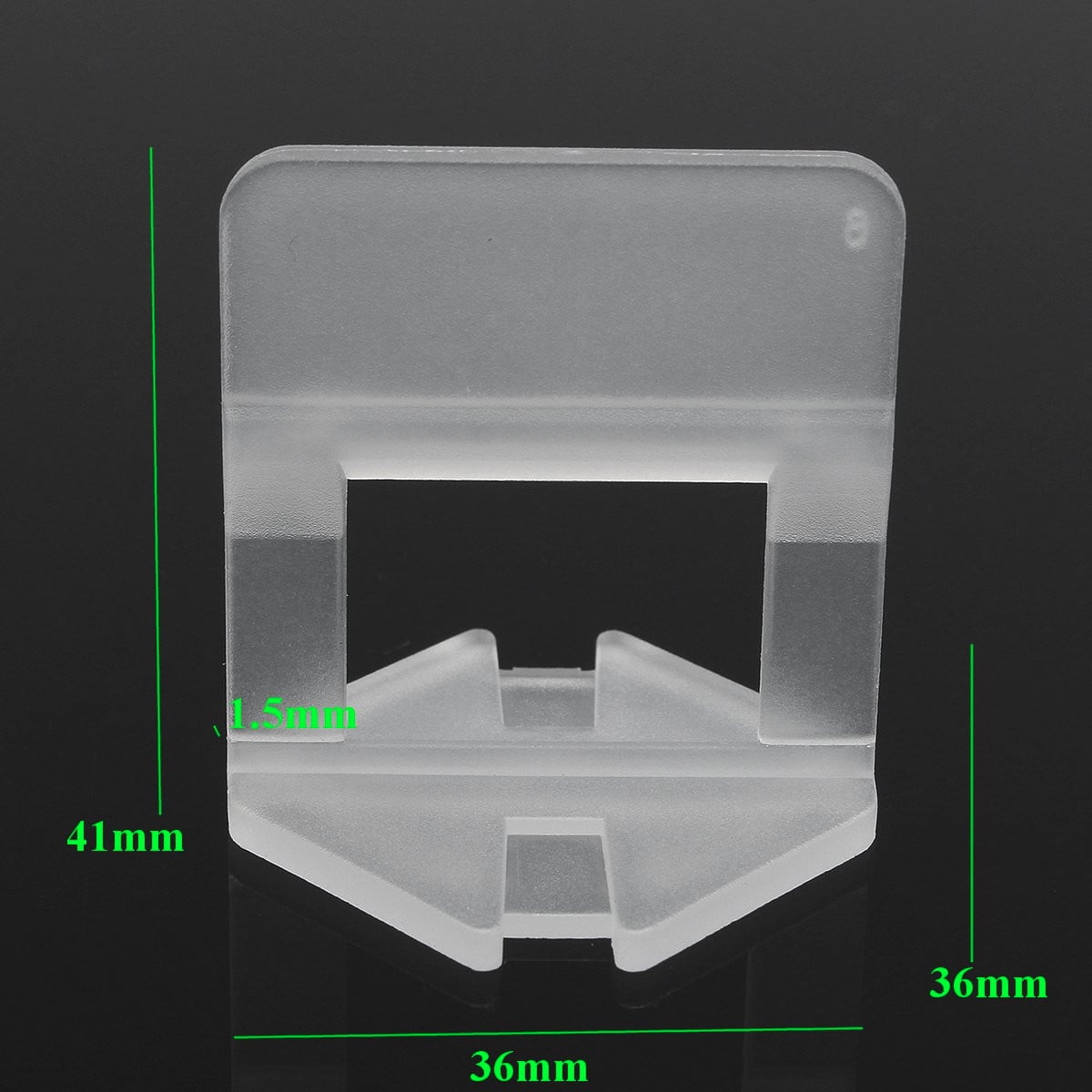 1.5mm White Tile Leveling System Clip Spacer Plastic Tiling Flooring ...