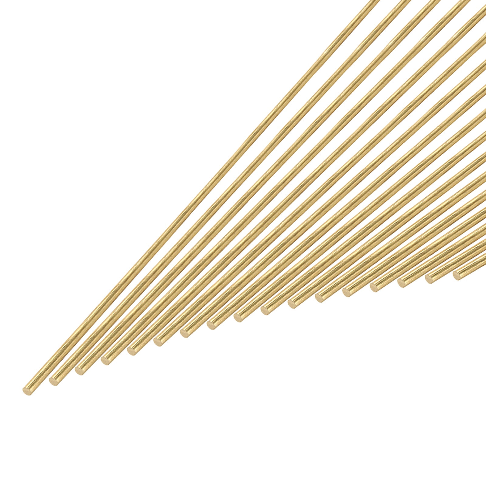 1.5mm x 100mm Brass Round Rod, Metal Solid Shaft Rods Lathe Bar 20pcs ...